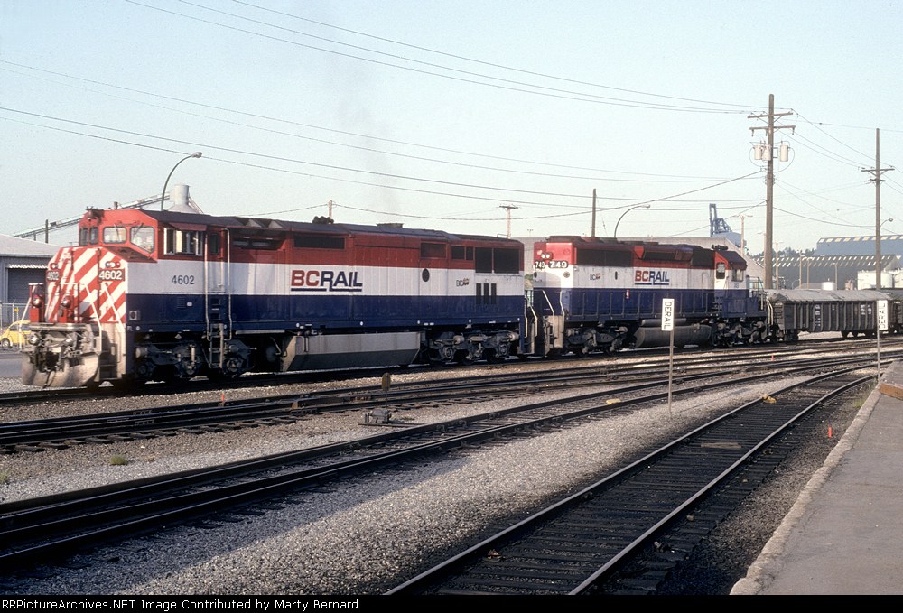 BC Rail 4602 and 749